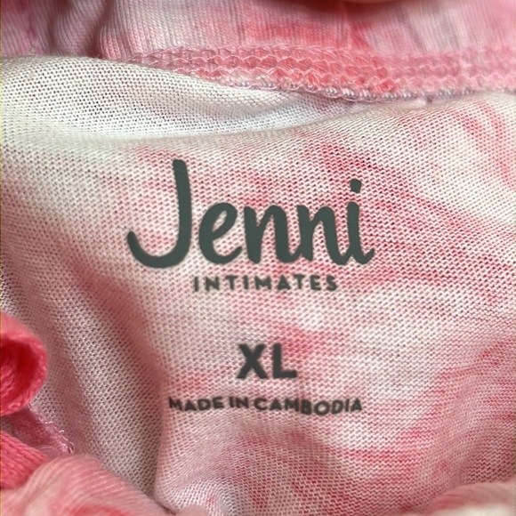 Jenni | Intimates & Sleepwear | Nwt Jenni Womens Pink Tie Dye Elastic ...